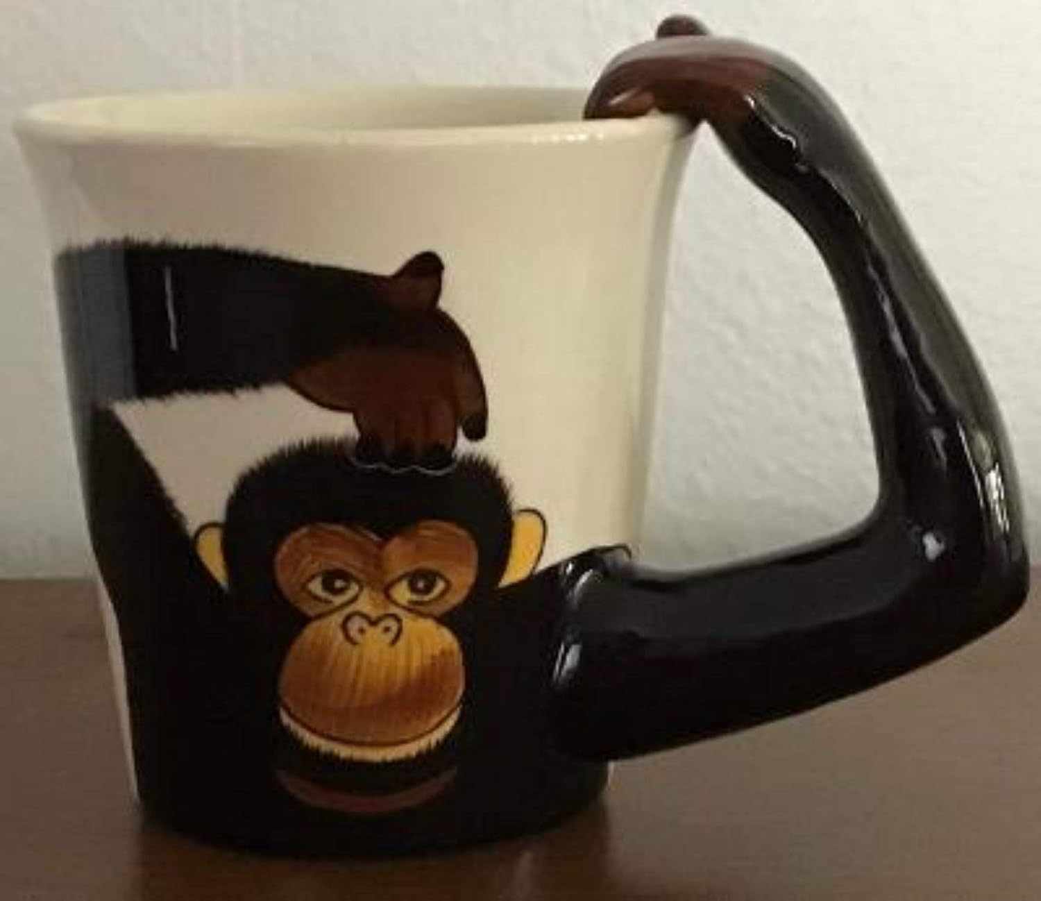 Cute Monkey Coffee Mug, Planter or Desk Accessory – 10 oz Ceramic Cup ...